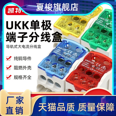 一进多出导轨式分线盒UK80