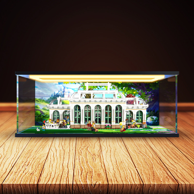 适用乐高21353植物花园创意模型IDEAS系列亚克力高清透明收纳盒