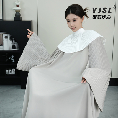 王里发围布同款理发店加大不沾发剪发围布发廊美发店专用定制logo