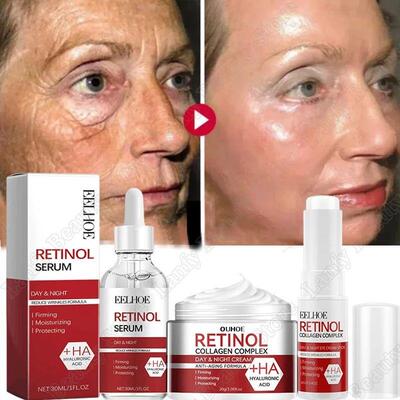 Retinol Wrinkle Remover Face Set Instant Firming Lifting