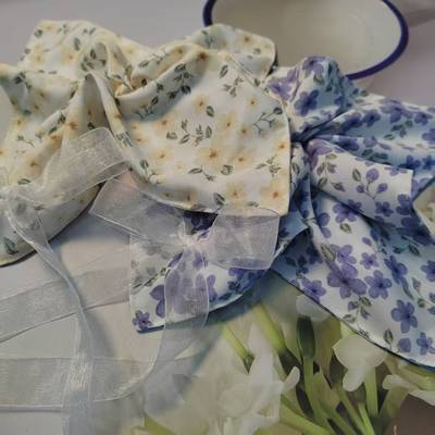 韩式超大新款碎花发圈