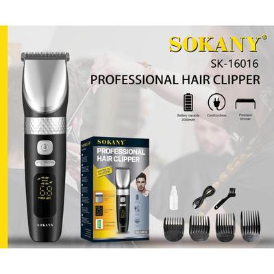 外贸SOKANY16016电推剪内置电池可充电理发剪理发器HAIR CLIPPER