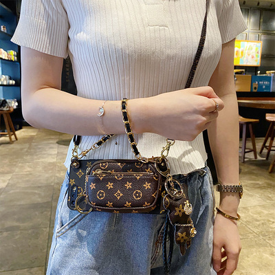 适用荣耀400手机壳300潮牌90/80se零钱包70Pro日韩200Smart斜挎50挂绳畅玩40链条400lite插卡x20挂饰10青春版