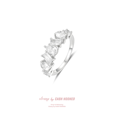 ClassybyCH混合钻戒指白钻送女友