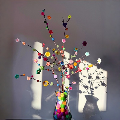 把春天焊在客厅里！DIY粘土花