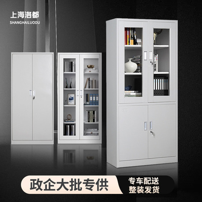 定制办公室柜子铁皮文件柜资料柜档案柜凭证柜带锁员工储物柜厂家