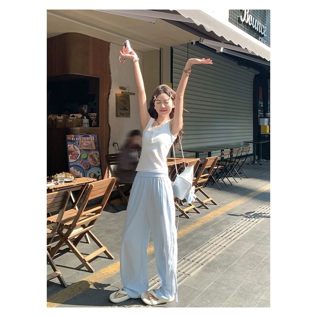 2026春夏季新款蕾丝花边假两件吊带背心女修身大尺码内搭打底上衣