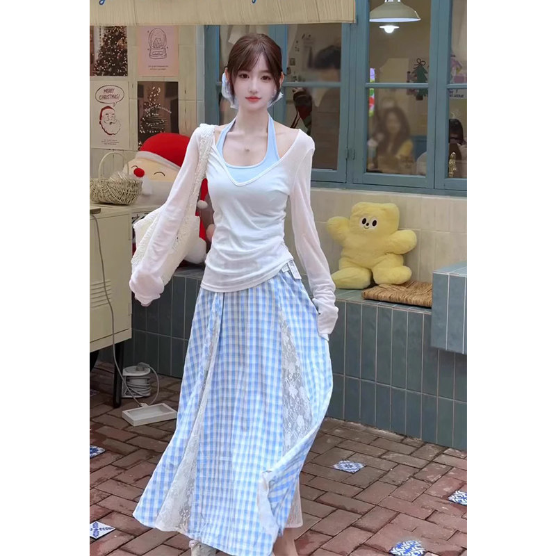 清纯系夏日多巴胺穿搭一整套2026初夏韩系温柔洋装子小香风套装