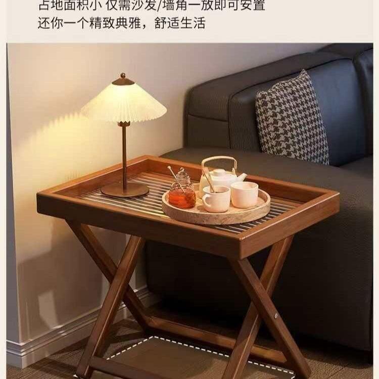 折叠茶几小户型阳台茶桌家用小茶台客厅2025新款轻奢级感小桌子