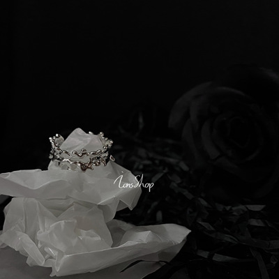 ionsshop冷淡风个性肌理戒指环