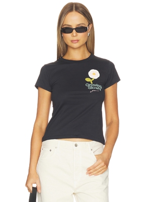 Ganni BASIC COTTON JERSEY BABY FIT CROCHET PATCH T恤 26春夏