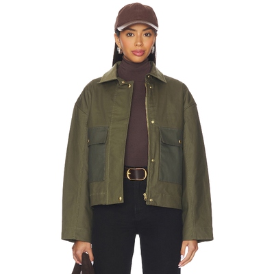 [春季新品]Rag & Bone NONIE 工装外套 橄榄色美式休闲风REVOLVE