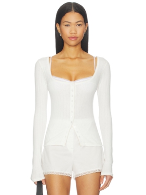 Free People END GAME 上装 revolve情人节穿搭 白色