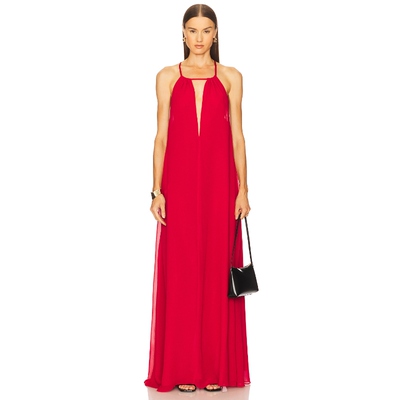 [夏季新品]Michael Costello SYRIE 长裙 红色 REVOLVE小众