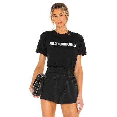 DEPARTURE ABSOFUCKINGLUTLEY T 恤revolve小众新款