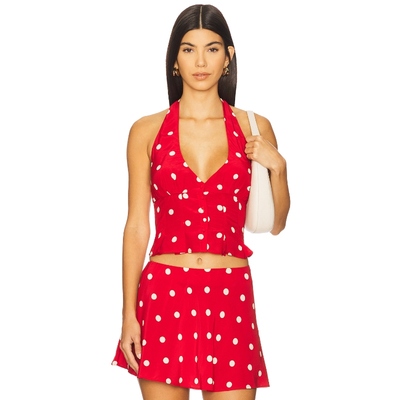 [春节穿搭]MAJORELLE DEANNA 上装 红色REVOLVE小众