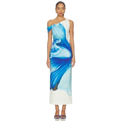 Significant Other OLEA 裙子 蓝色，白色REVOLVE小众新款