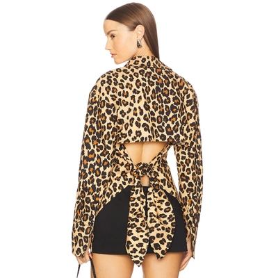 [冬季新品]SIMONMILLER LOCH 衬衫 棕色REVOLVE小众