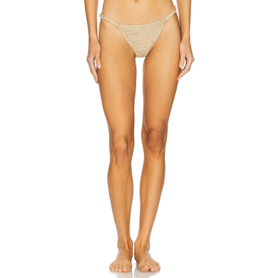 DEVON WINDSOR ZACK 比基尼泳裤 金属金色 y2k辣妹风REVOLVE小众