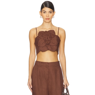 Yumi Kim SAHARA 上装 棕色 y2k辣妹风REVOLVE小众新款