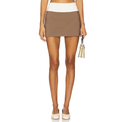 [春季新品]MAJORELLE SERENA 半身裙 棕色REVOLVE小众