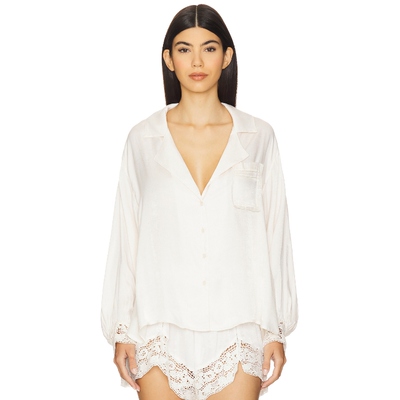 【海外直邮】Free People MIDNIGHT MUSE 衬衫睡衣 象牙白REVOLV