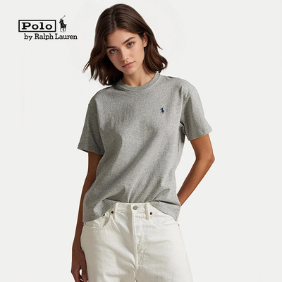 [秋冬新品]Polo Ralph Lauren拉夫劳伦T恤短袖灰色小马标REVOLVE