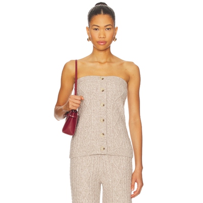 4th & Reckless CARA 上装 灰褐色 y2k辣妹风REVOLVE小众新款