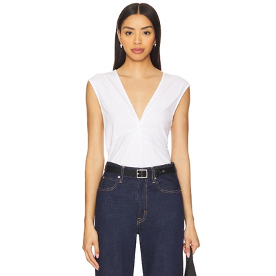 [春季新品]Nation LTD SHELLEY 前身扭结上装白色辣妹风REVOLVE