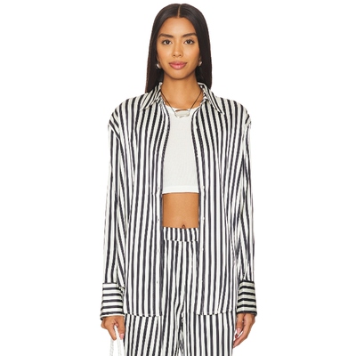 House of Harlow 1960 ORLA 衬衫 白色 y2k辣妹风REVOLVE