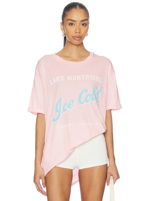 The Laundry Room ICE COLD 宽松T恤 revolve小众新款 粉色