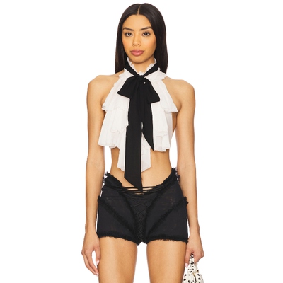 Aniye Records Mimi Ruff Top 白色REVOLVE小众新款