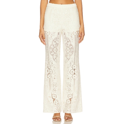 Sea ARIANNA 长裤 奶油色 美式休闲风REVOLVE小众新款