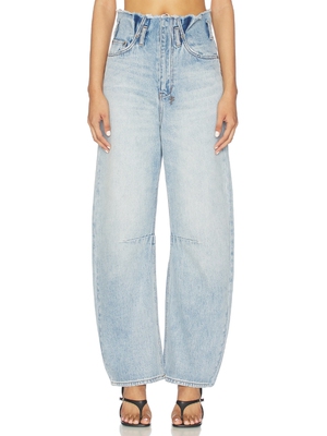 Ksubi CUTOFF HI BARREL 牛仔裤 revolve小众新款 淡蓝色