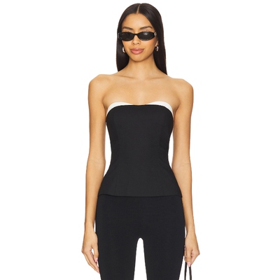 superdown 抹胸上衣收腰修身简约上装美式性感风REVOLVE