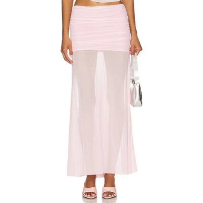 [冬季新品]Amanda Uprichard LEO 半身裙 粉色REVOLVE小众