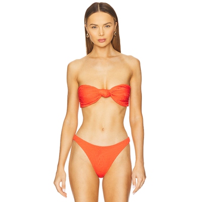 [春季新品]F E L L A Hunter Bikini Top红色y2k辣妹风REVOLVE