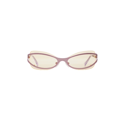 BRU Eyewear浅紫太阳眼镜无框猫眼复古风早秋新品墨镜REVOLVE