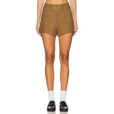 NONchalant Label TIANA 短裤 棕色 美式休闲风 REVOLVE小众新款