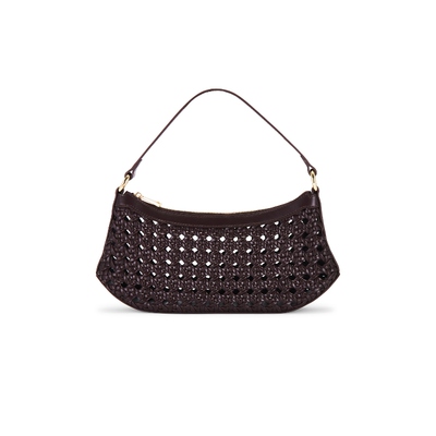 JW PEI Lily Woven Shoulder Bag 棕色REVOLVE小众新款
