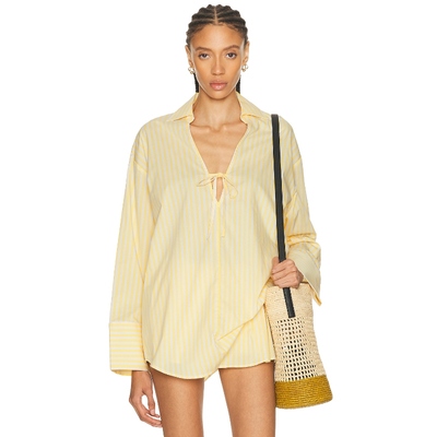 Solid & Striped LIVIA 上装 Yellow, Cream y2k辣妹风REVOLVE小