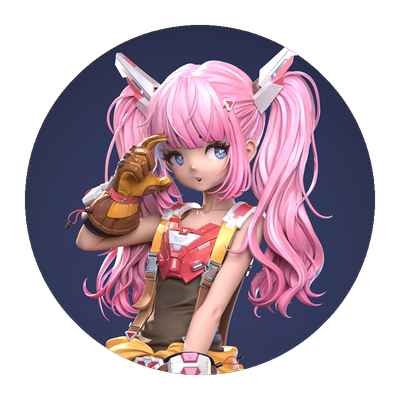 maya/zbrush教程二次元美型角色双马尾少女Arnold材质渲染课程