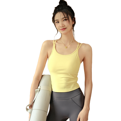 Ackdcs瑜伽服背心夏无袖健身上衣
