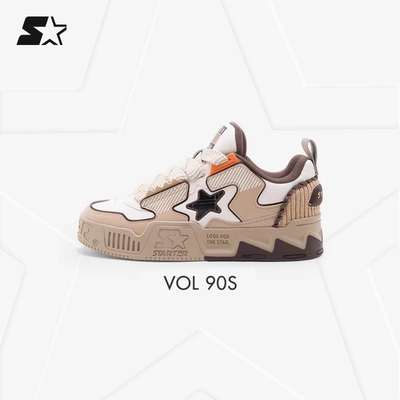 STARTER音浪老友记男女情侣同款夏季透气运动休闲增高面包鞋板鞋