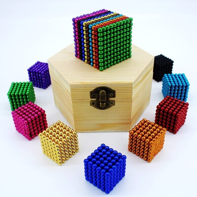 New Colorful Magnetic Ball Toys Metal DIY Magnet Balls Block