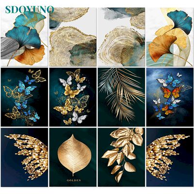 40x50cm Paint By Numbers Butfly DIY Painting By Numbers On