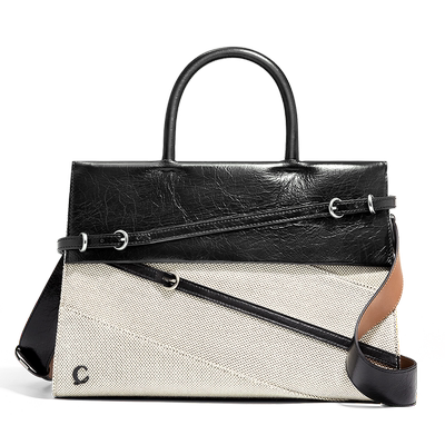 CYWE2026新款通勤大容量手提铂金包女斜挎托特包轻奢小众包包百搭