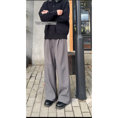 YORKZOOM极简高级感男士阔腿西裤