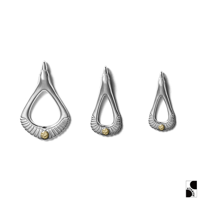 GODSUNS男纯银点金鹰头吊坠项坠