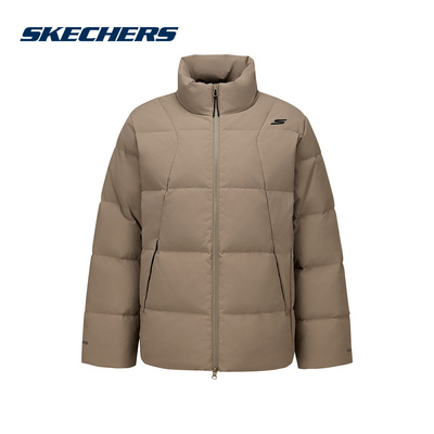 Skechers斯凯奇男子保暖百搭防泼水羽绒服保暖外套P425M020/00YF